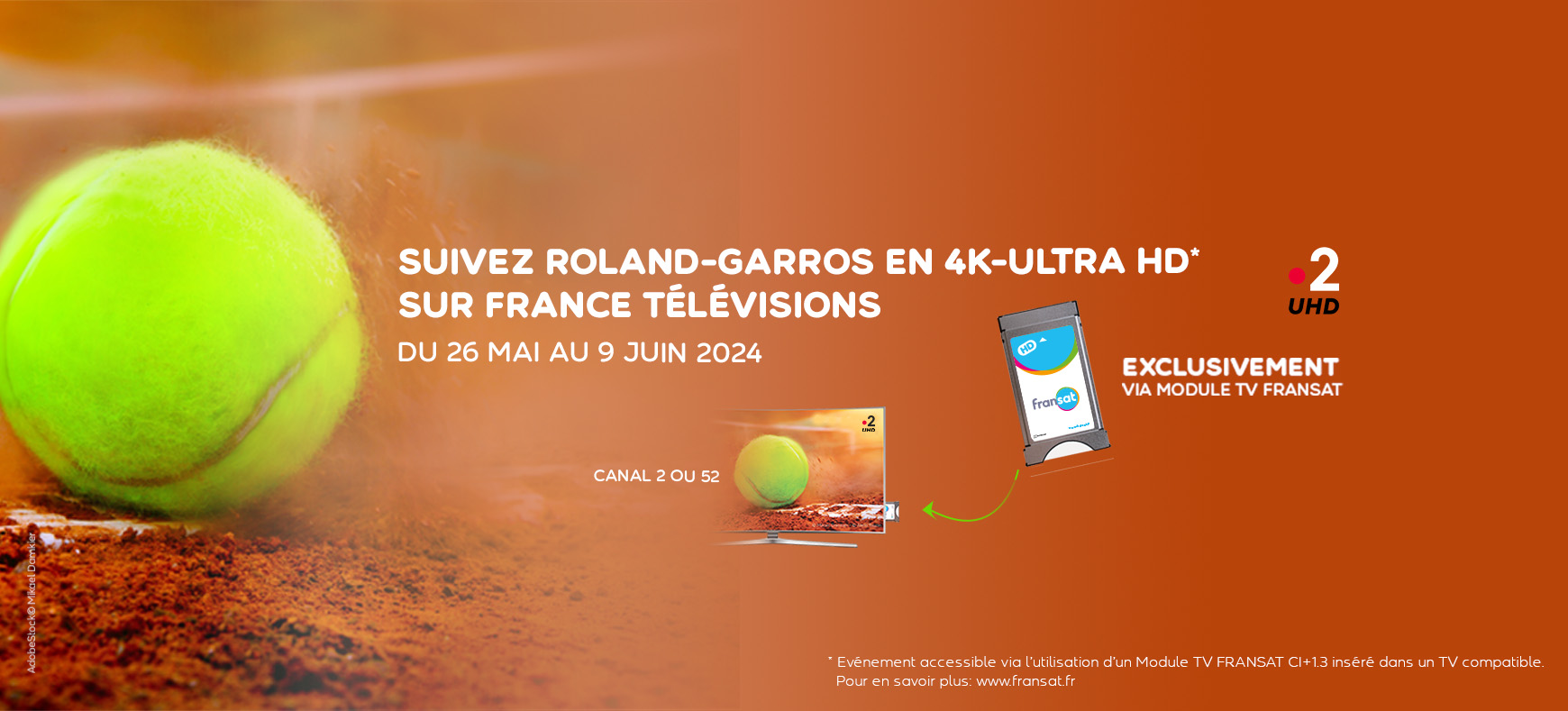 ROLAND-GARROS À VIVRE EN 4K-UHD SUR FRANCE 2 UHD - Fransat