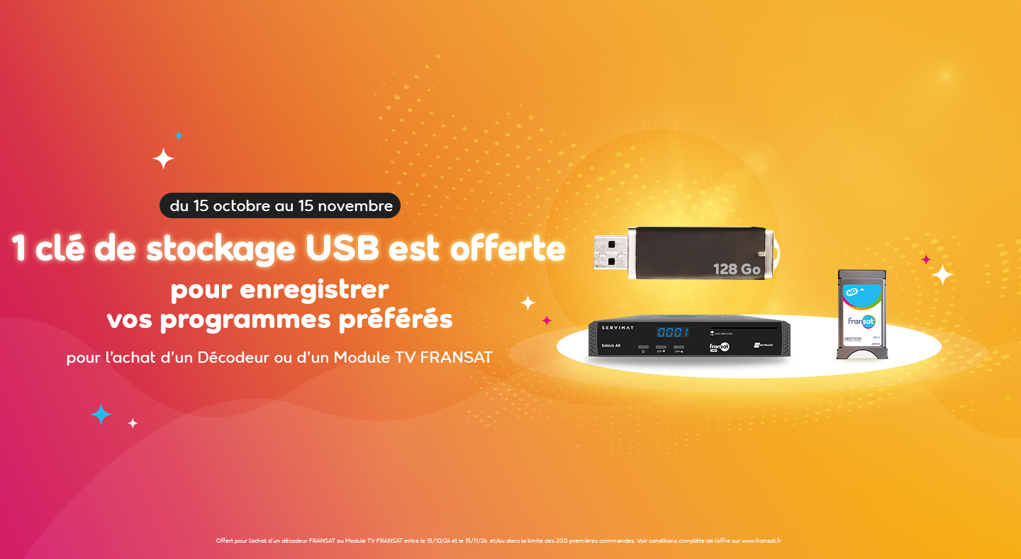 Offre exclusive: 1 Clé USB 128 Go offerte pour l'achat d'un équipement ...